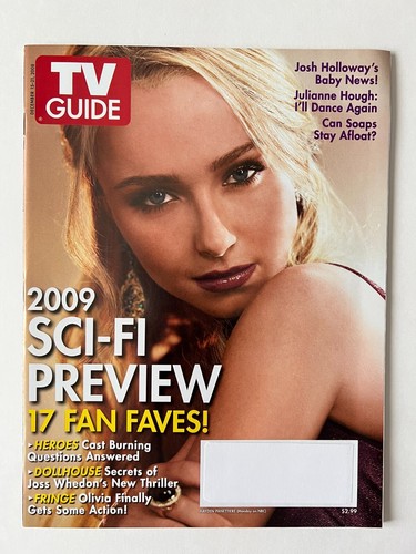 HEROES HAYDEN PANETTIERE * DOLLHOUSE * FRINGE December 15 2008 TV GUIDE ...