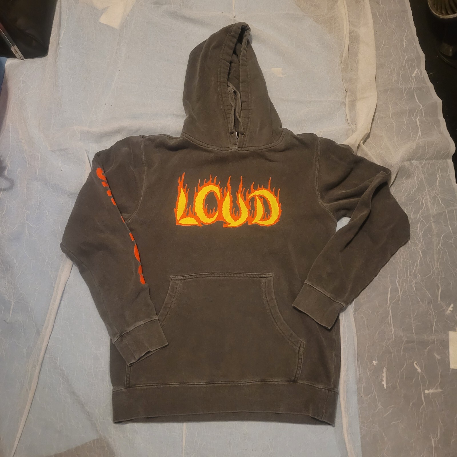 Rolling loud music festival flame logo hoodie - Gem