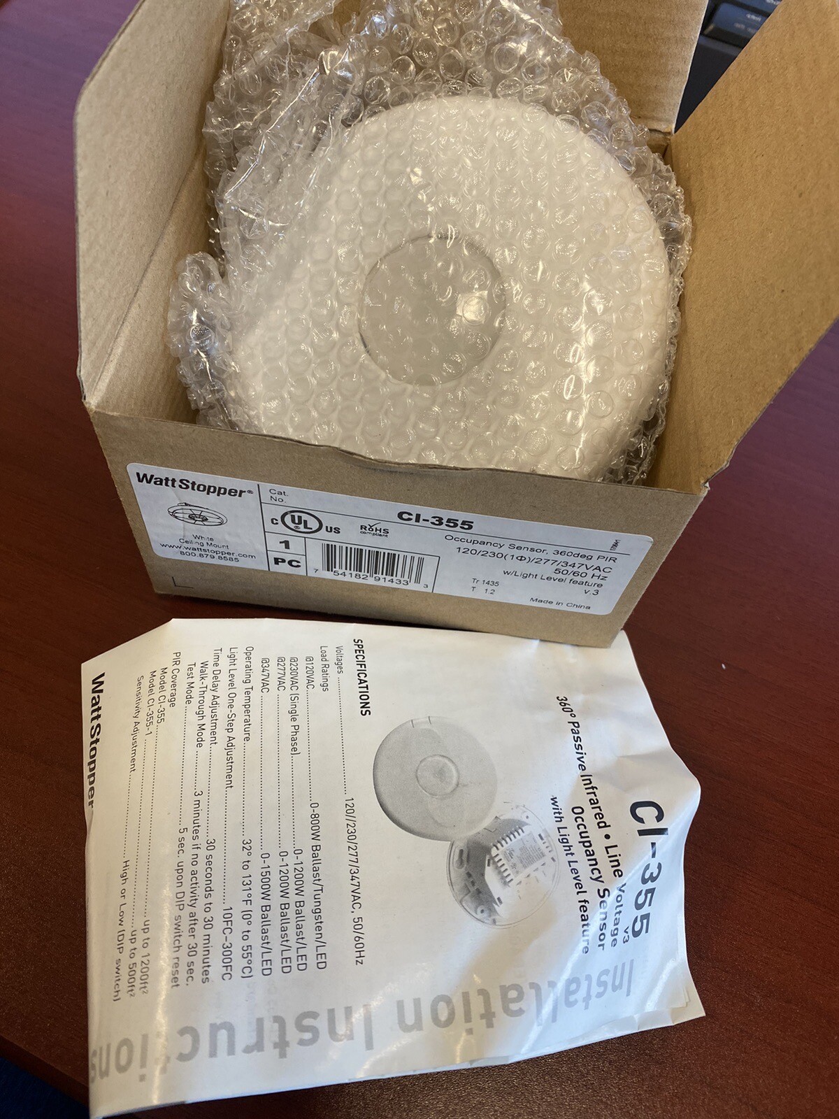 WattStopper CI355 Occupancy Sensor for sale online | eBay