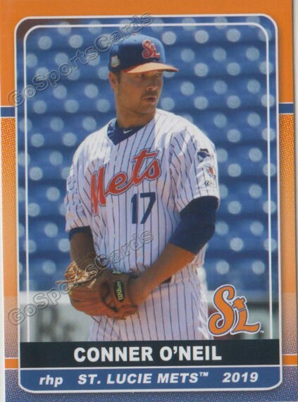 2019 St Lucie Mets Conner O'Neil Rookie RC NY | eBay