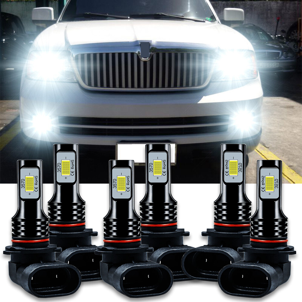 Para For Lincoln Navigator 2003-2005 2006 -6x Faros LED Hi / Lo + Luz ...