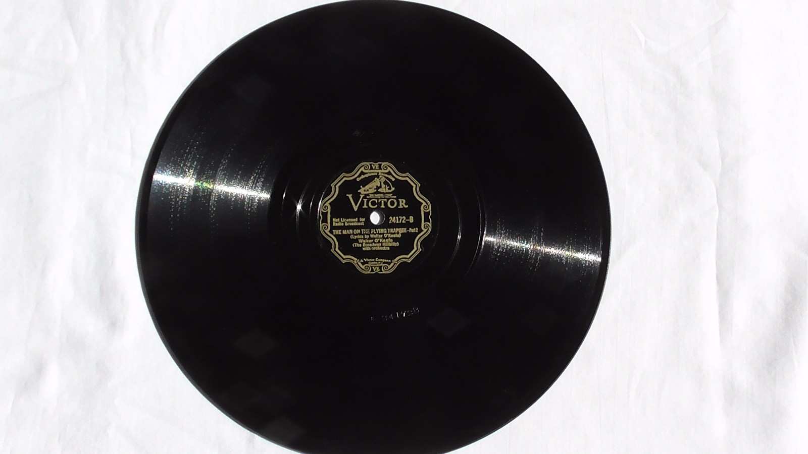 Walter O’Keefe - 78rpm single 10-inch – Victor V.E. #24172 The Man On ...