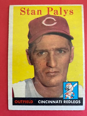 1958 Topps baseball card STAN PALYS #126 Cincinnati Redlegs | eBay