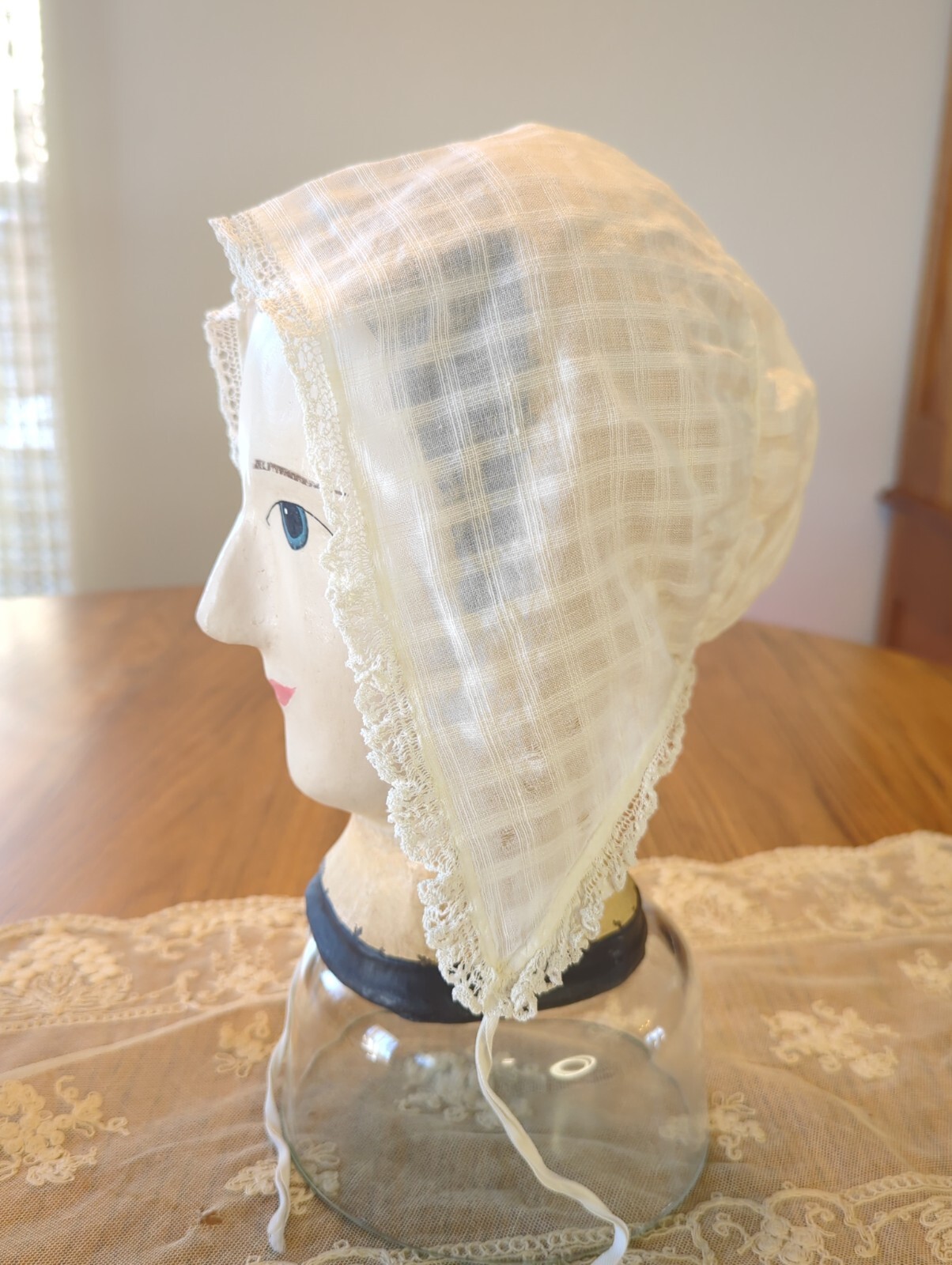 Antique Mid Victorian Era Day Cap, 1860s Day Cap, Ant… - Gem