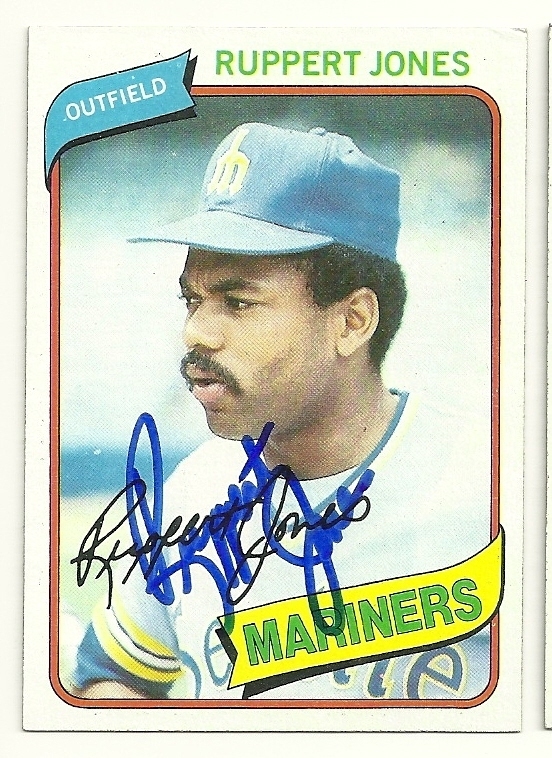 RUPPERT JONES 1980 TOPPS SIGNED # 78 MARINERS | eBay