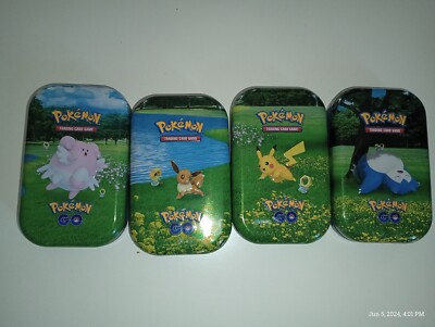 (Set Of 4) Empty Pokemon Tins | eBay