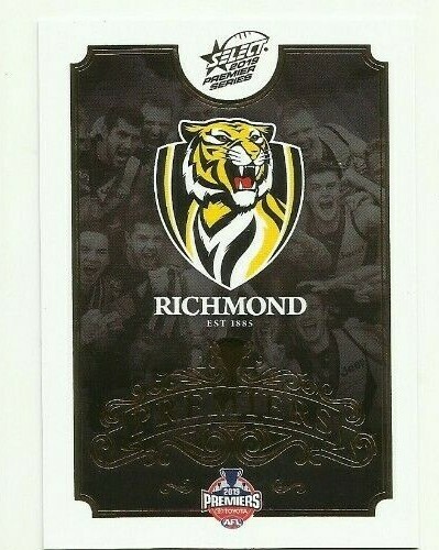 2019 AFL SELECT RICHMOND LOGO SCORE PREMIERS PREMIERSHIP CARD PC1 | eBay