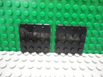 Lego 2 Black 4x4 hinged hatch door | eBay