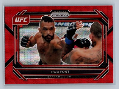 ROB FONT 2023 Panini Prizm UFC RUBY WAVE PRIZM Parallel #21 ...