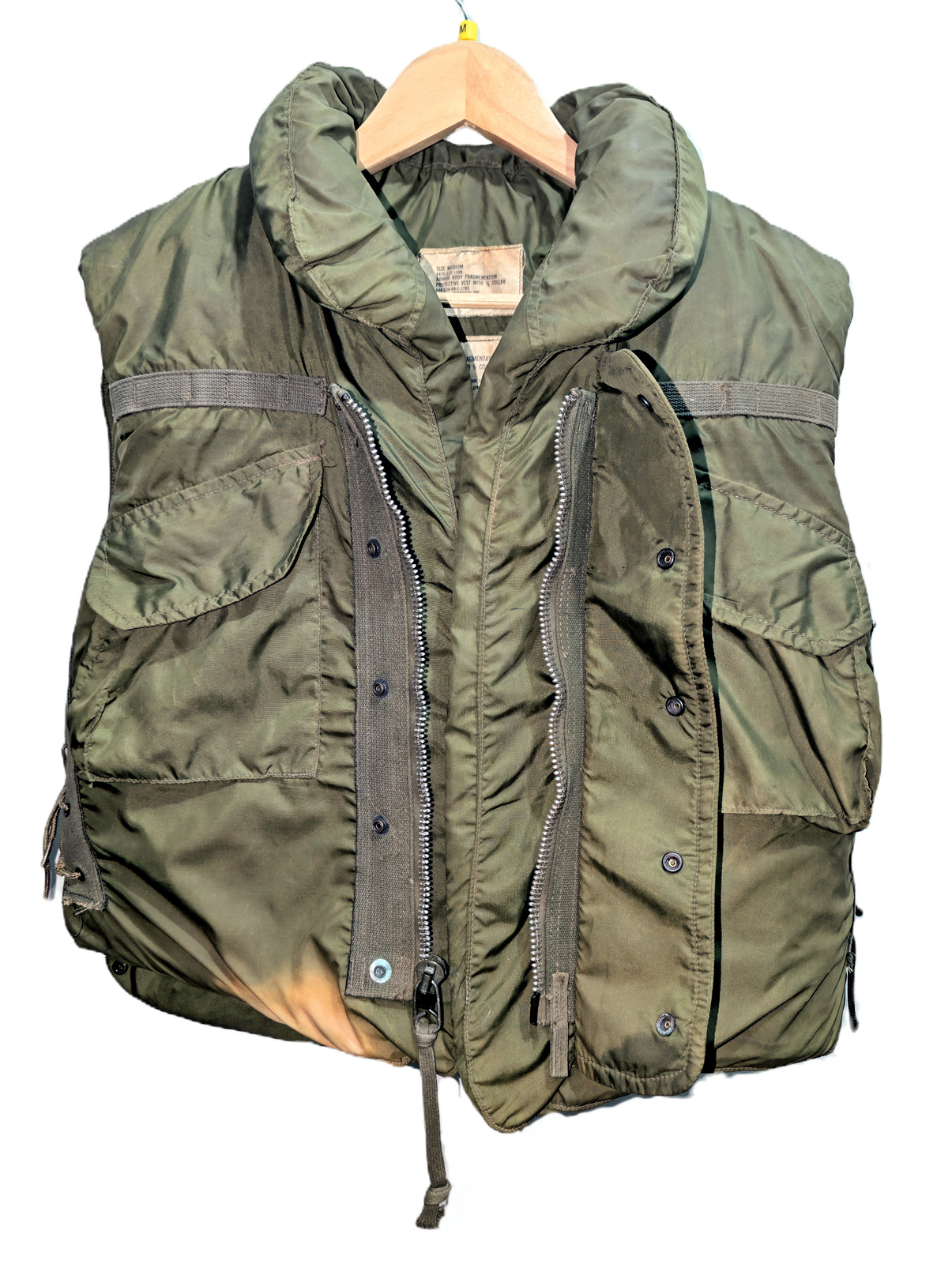 USGI Vintage Medium Armor Body Fragmentation Protective Vest W/ 3/4 ...