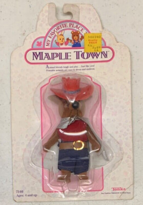 Tonka Maple Town Calico Critters KO Wilde Wolf Action Figure Doll 1986 ...