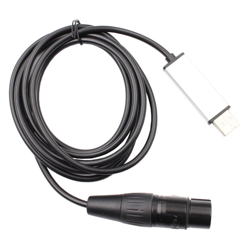 USB to DMX Interface Adapter Controll Cable LED DMX512 Computer Stage ...