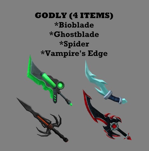 Roblox Murder Mystery 2 MM2 Bioblade, Ghostblade, Spider, Vampire's ...