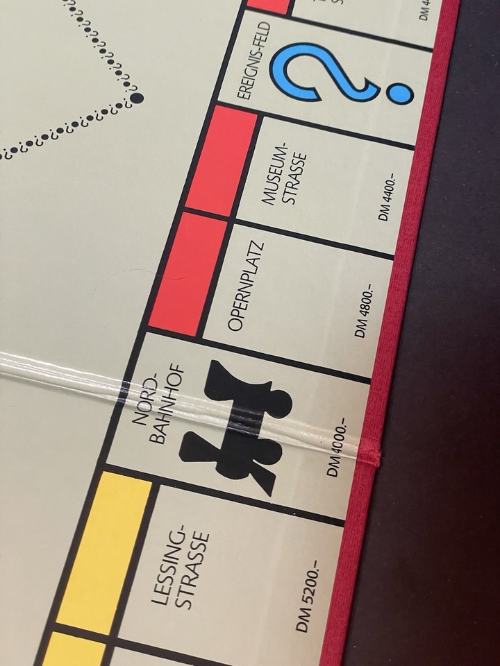 Monopoly Tonka Germany GERMAN Edition 1985 Square Board Sealed Pieces ...