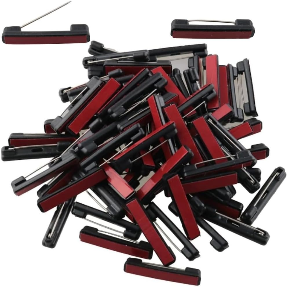 150 Pcs Safety Pins Id Badges Tag Safety with Adhesive Name Badges ...