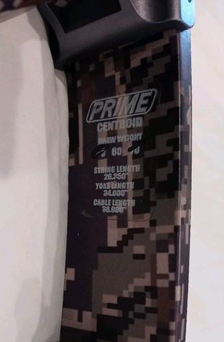 Prime Centroid Compound Bow ~ Bare Bow With Hand Strap Digital Camo ...