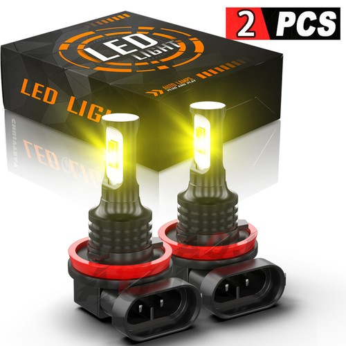 H11 H9 H8 LED Headlight Bulbs Low Beam or Fog Light Golden Yellow 3000K ...