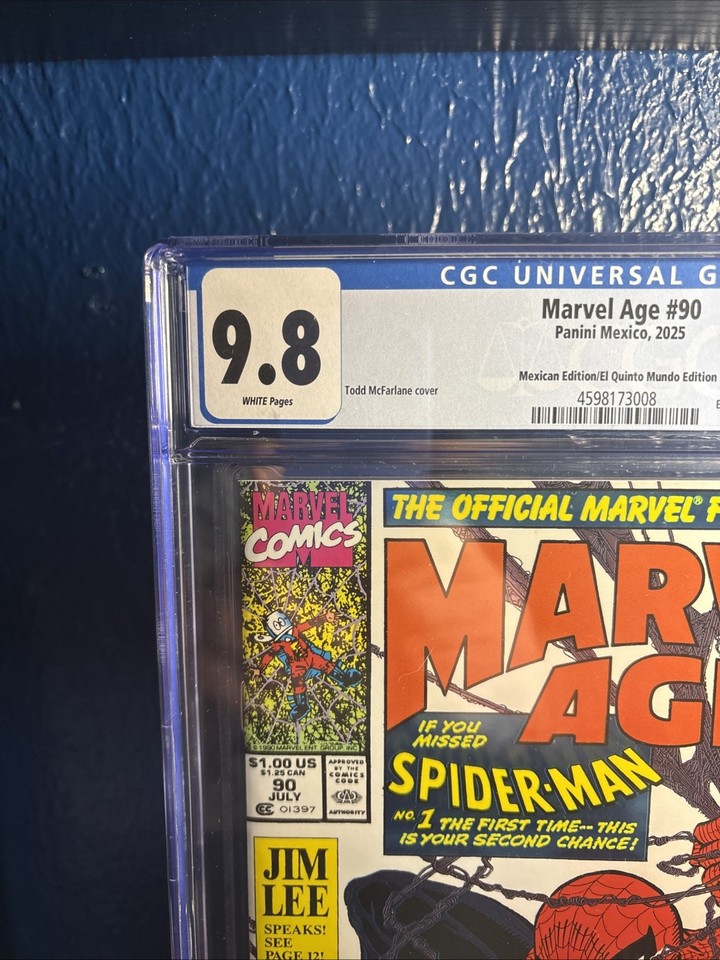 Marvel Age #90 CGC 9.8 McFarlane Cover Edition/El Quinto Mundo | eBay
