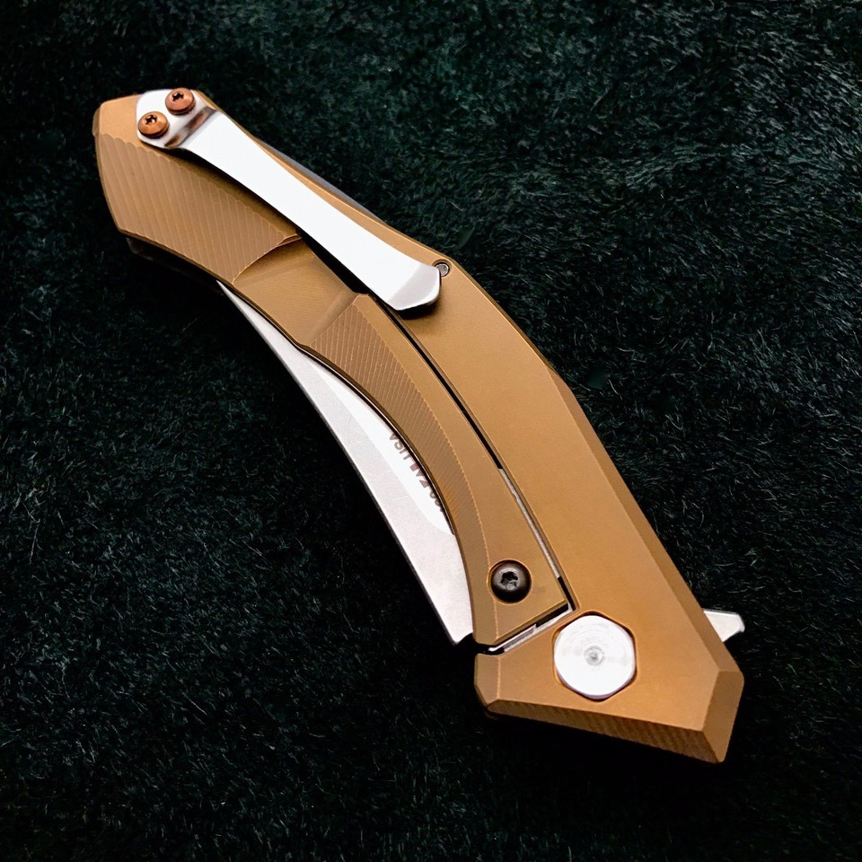 Zero Tolerance ZT 0460Ti Plain Edge Folder ZT0460 20CV Steel w/ 14v ...