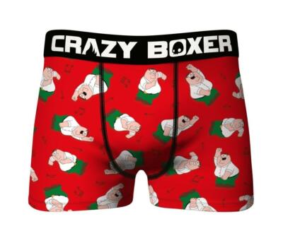 Crazy Boxer FAMILY GUY Peter Griffin Dancing Music Notes Red Boxers NWT ...