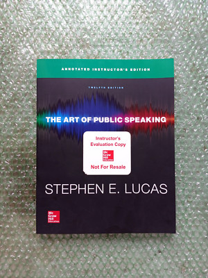 The Art of Public Speaking by Stephen E. Lucas (2014, Trade Paperback ...