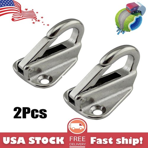 2Pcs, Marine 316, Stainless-Steel Spring Snap, Fending Hook Fender Boat ...