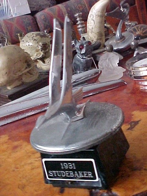 1931 STUDEBAKER FACTORY RADIATOR MASCOT STYLIZED BIRD ON KUSTOM ...