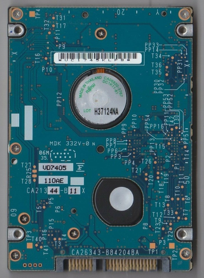 Fujitsu MHW2060BH 60GB 2.5" Laptop HDD CP170866-01 LBA 117210240 ...