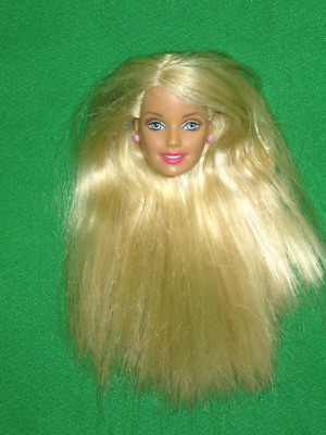 Barbie Head Only-Generation Girl 1998 Long Pale Blond Hair- Pink ...