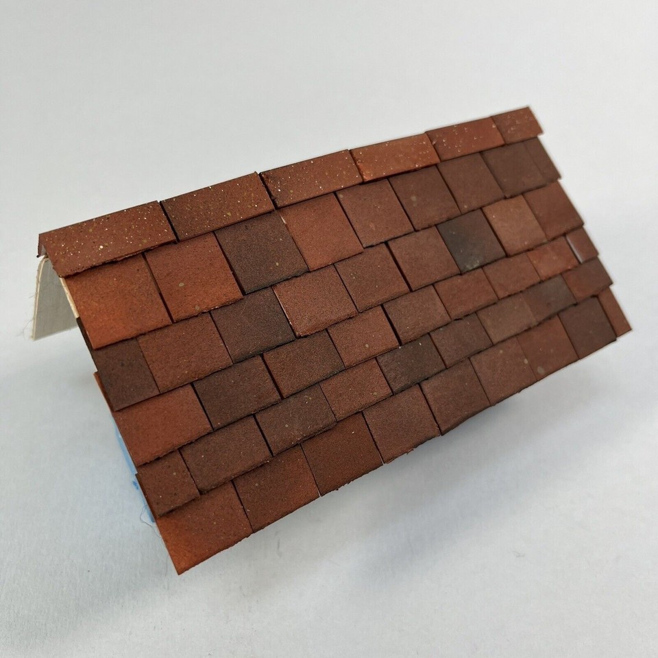 Dolls House 1:12th Scale Styrene Miniature Roof Tiles 6 Colours 250/500 ...
