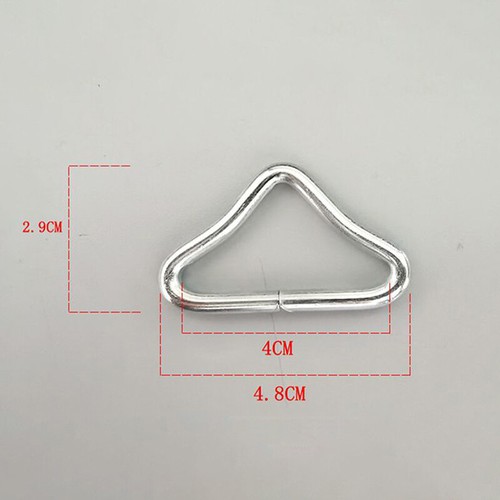 5 Sets Stainless Steel Triangle Rings Buckle Loop Ring V-rings ...