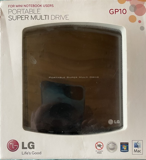 LG GP10NB20 Portable 8x Slim DVD RW USB External Drive for sale online ...