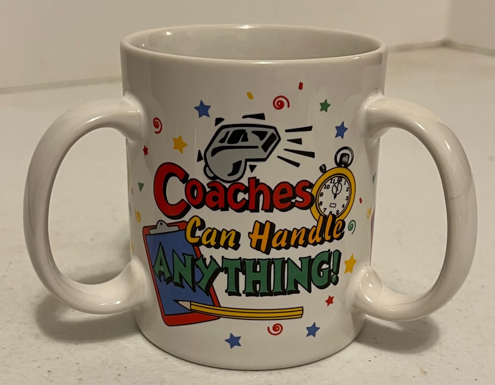 Coaches Can Handle Anything Coffee Cup Three Handle Mug Coach never ...