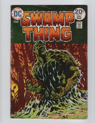 SWAMP THING #9 (1974) VG- 3.5 WRIGHTSON COVER DC COMICS BRONZE AGE ...