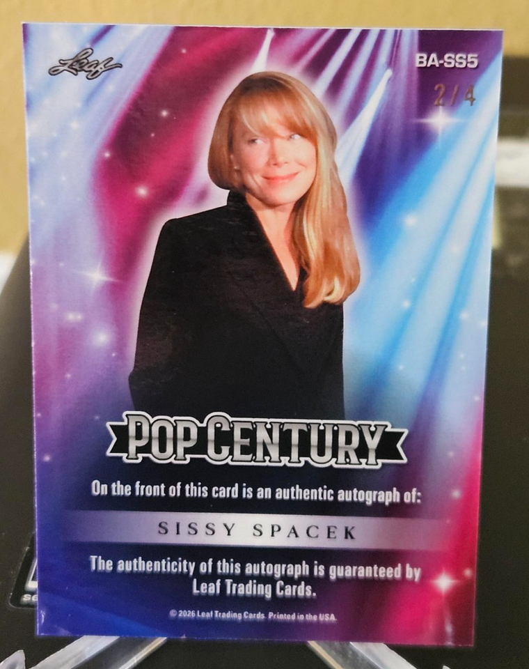 SISSY SPACEK 2026 LEAF POP CENTURY AUTO SSP CARD #2/4 | eBay
