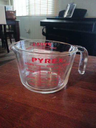Pyrex Prepware 4-Cup Glass Measuring Cup 4" Tall | eBay