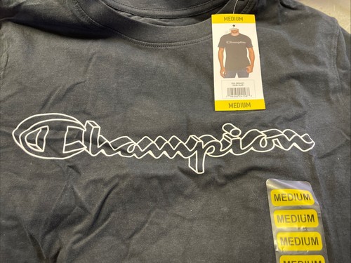 Champion Men's Medium Short Sleeve Screen Print Graphic Logo Tee New ...