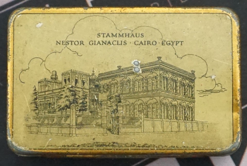 GREECE-EGYPT-Nestor Gianaclis Cigarettes QUEEN Tin Box Cairo Antique ...