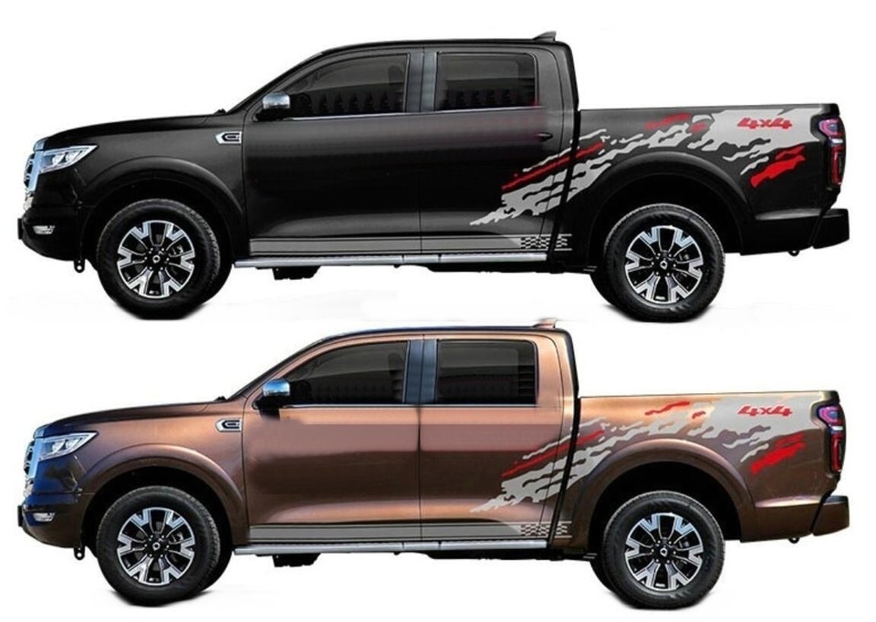 Graphics Mud Splash Car Sticker For Isuzu D-max Pickup Trunk Side ...