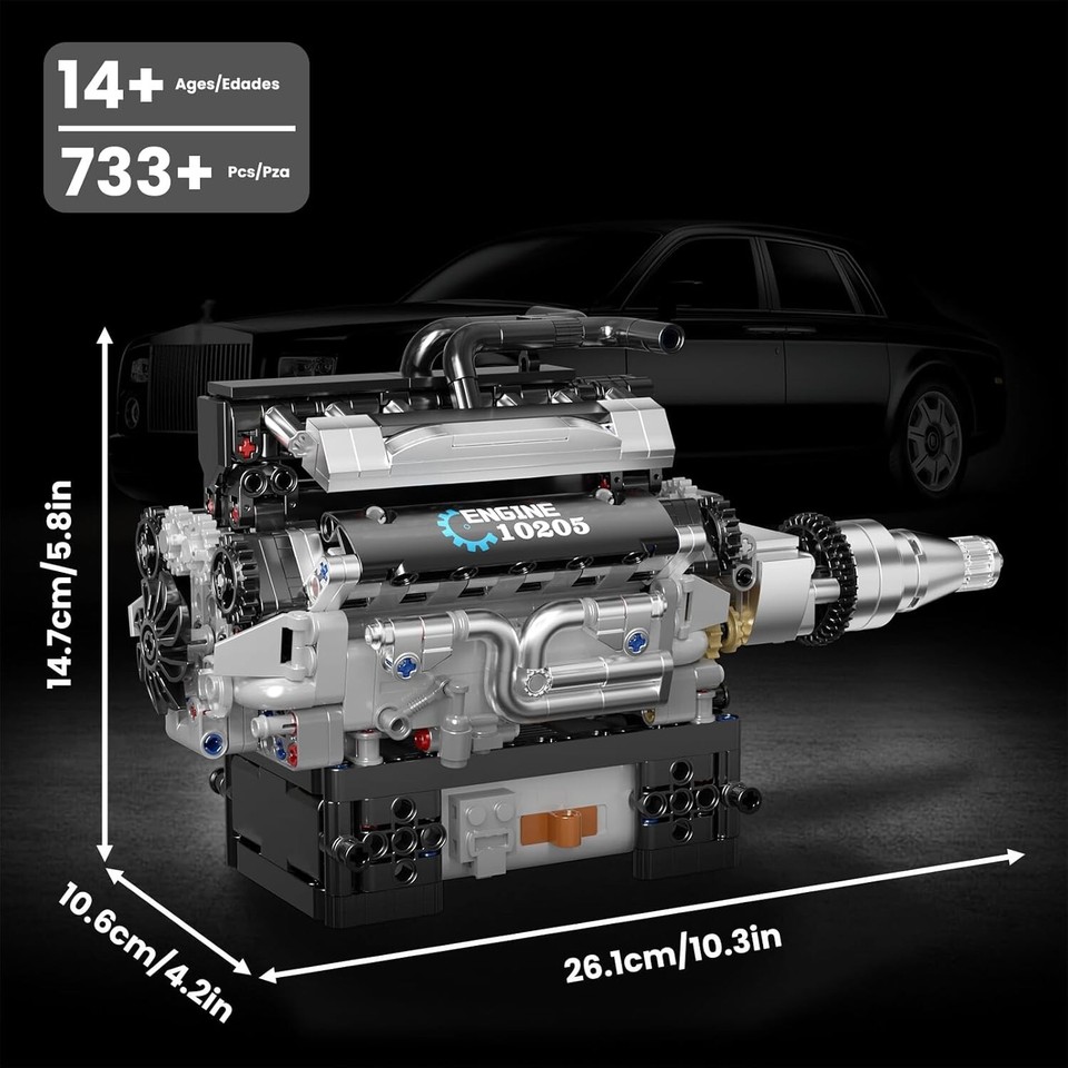 RR V12 Engine Kits That Runs, Build Your Own Combustion Engine, Model ...