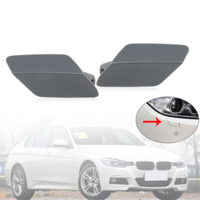 1Pair Front Headlight Washer Primed Cap 51118056614 51118056613 For F30 ...