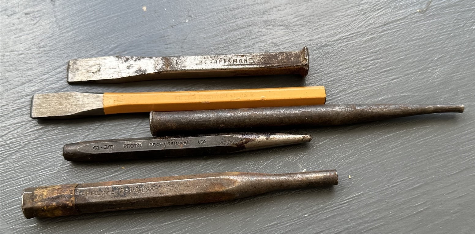 Lot of 5 Punches Chisels Proto Williams Craftsman Bostitch | eBay