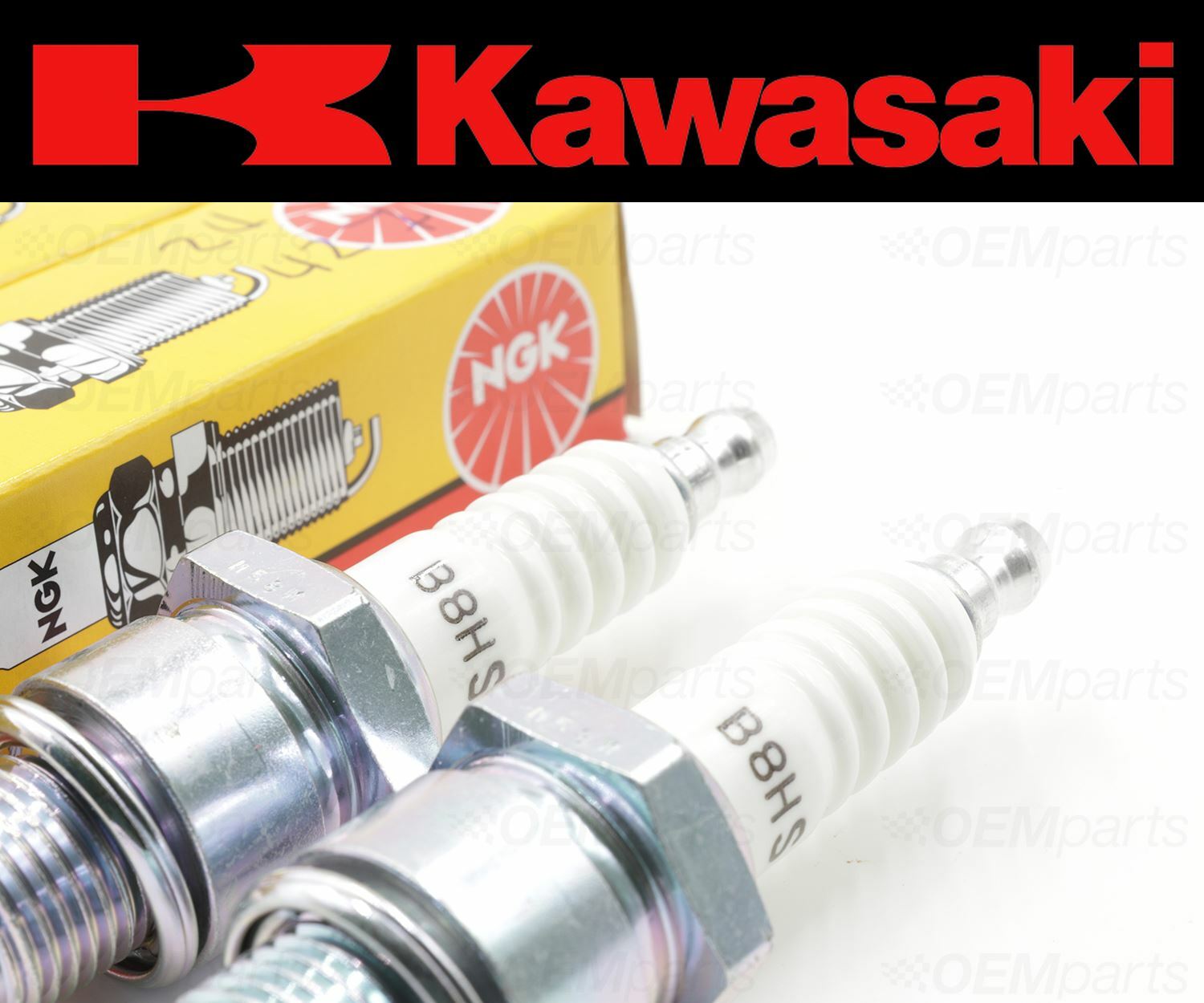 Set of (2) NGK B8HS Spark Plug Kawasaki (See Fitment Chart) #B8HS | eBay