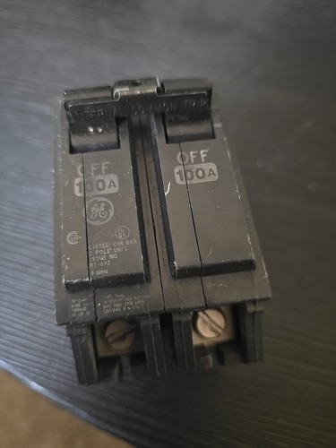 GE 100 Amp CIRCUIT BREAKER, 2 Pole 100A | eBay