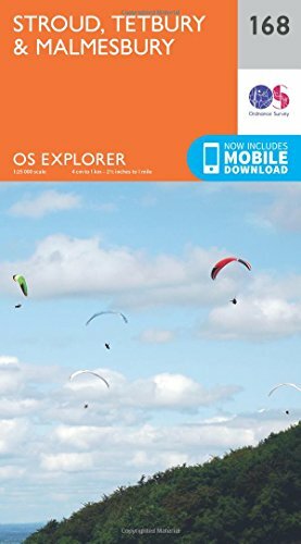 OS Explorer Map (168) Stroud, Tetbury and Malmesbury by Ordnance Survey ...