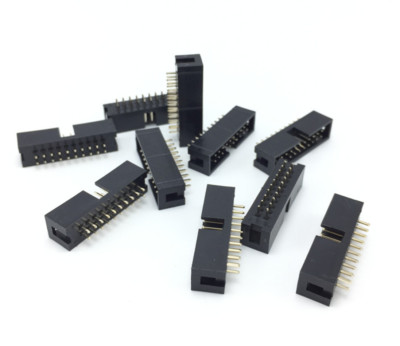 PCB Box Male Header 2.54mm Pin IDC JTAG Socket DC3-6/8/10/14/16/20/24 ...