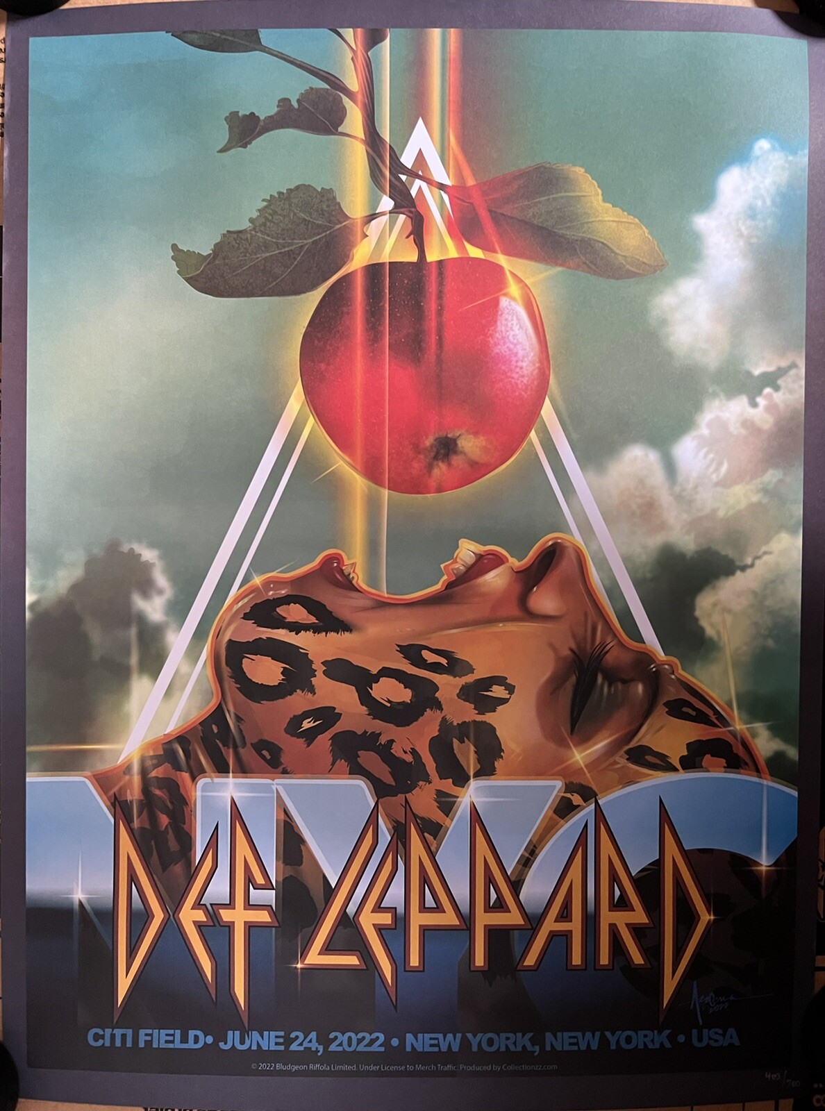 DEF LEPPARD POSTER STADIUM TOUR CITI FIELD | Grelly UK