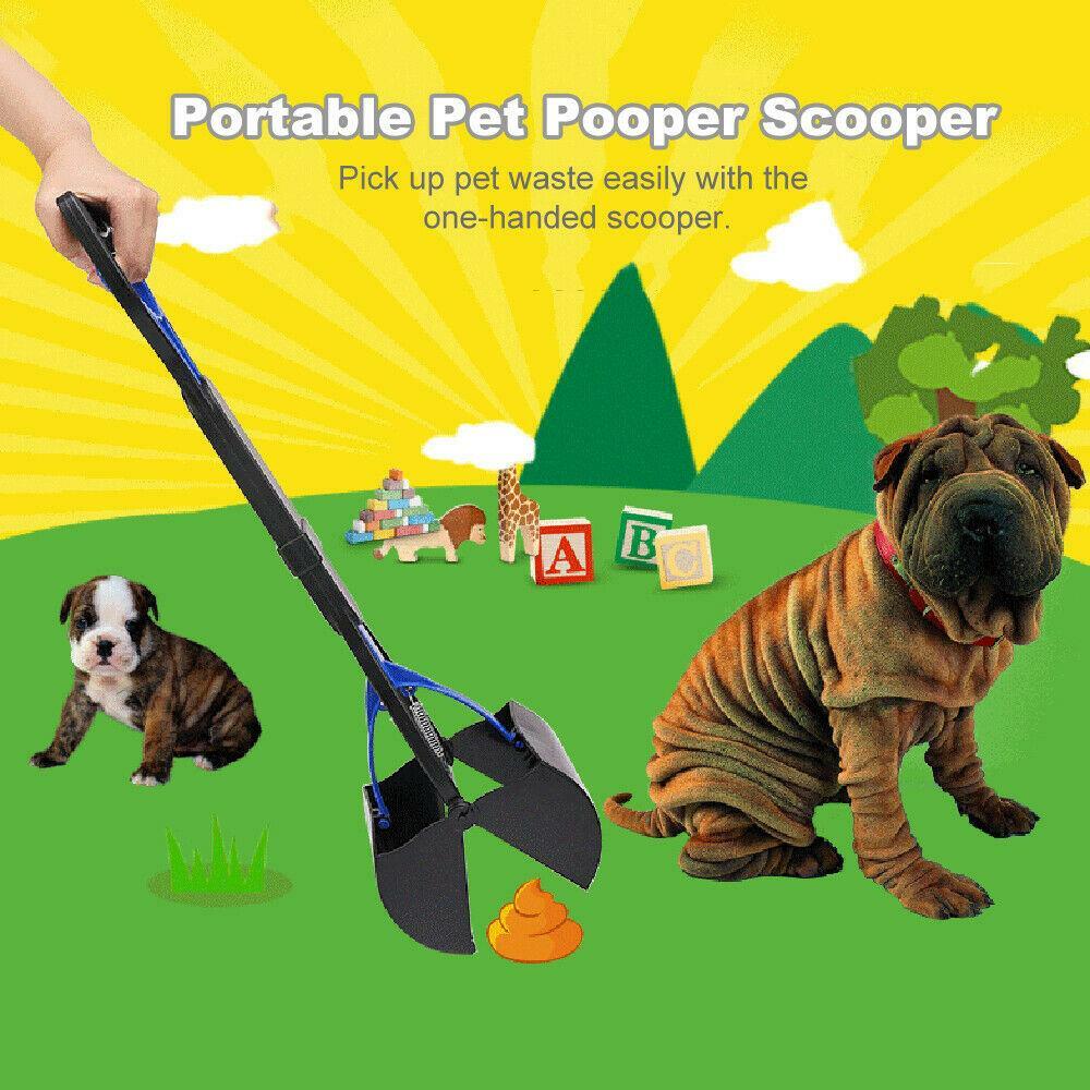 UK Poop Scoop Grabber Picker Poo Dog Waste Easy Pickup Pooper Scooper ...