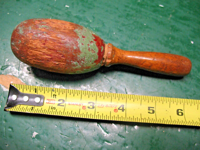 ANTIQUE PAINTED WOODEN DARNING EGG SEWING TOOL WITH ORIGINAL PAINT | eBay