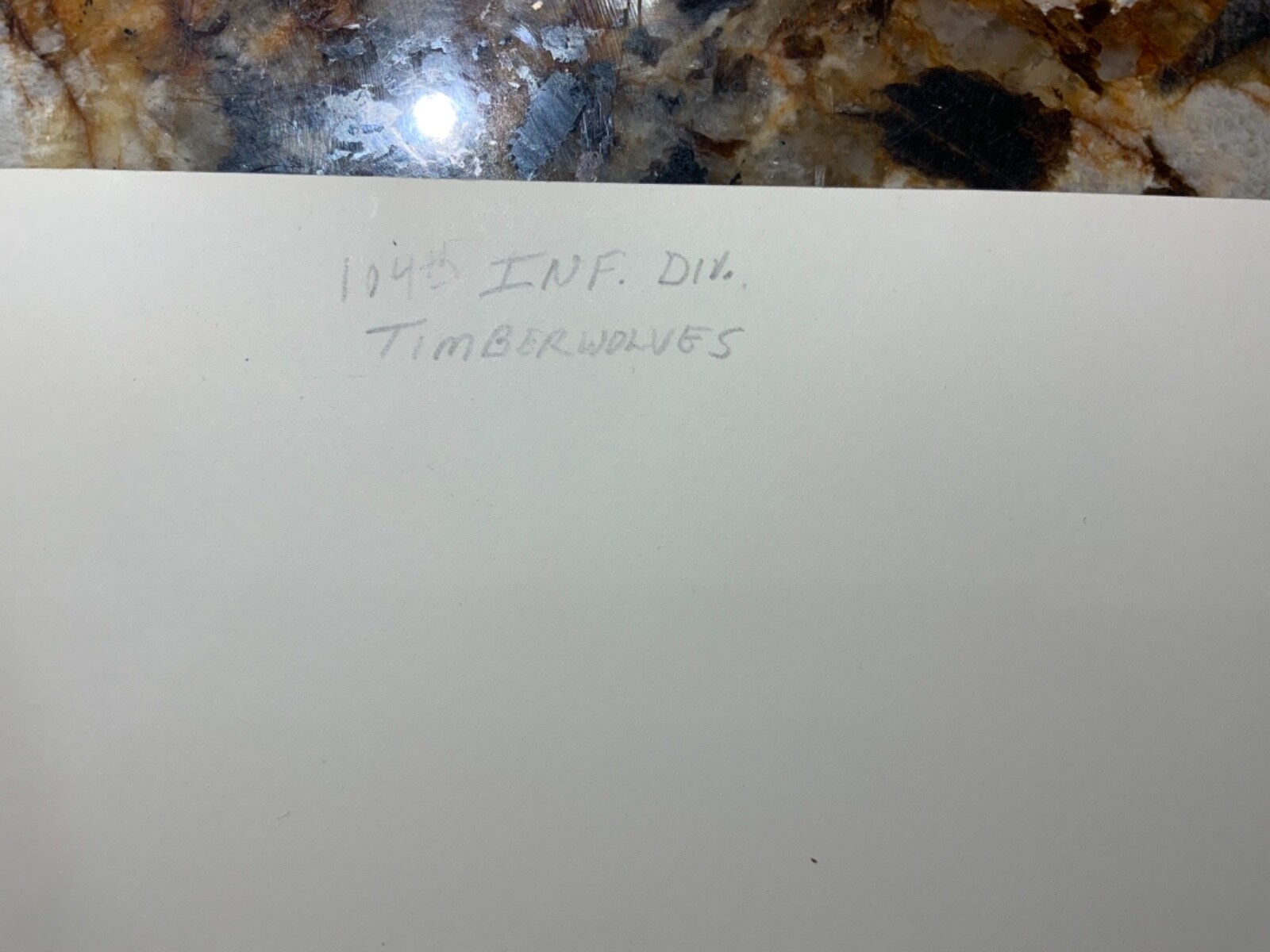 WWII Era Army Wedding Photo 104th Infantry Division Timberwolves ...